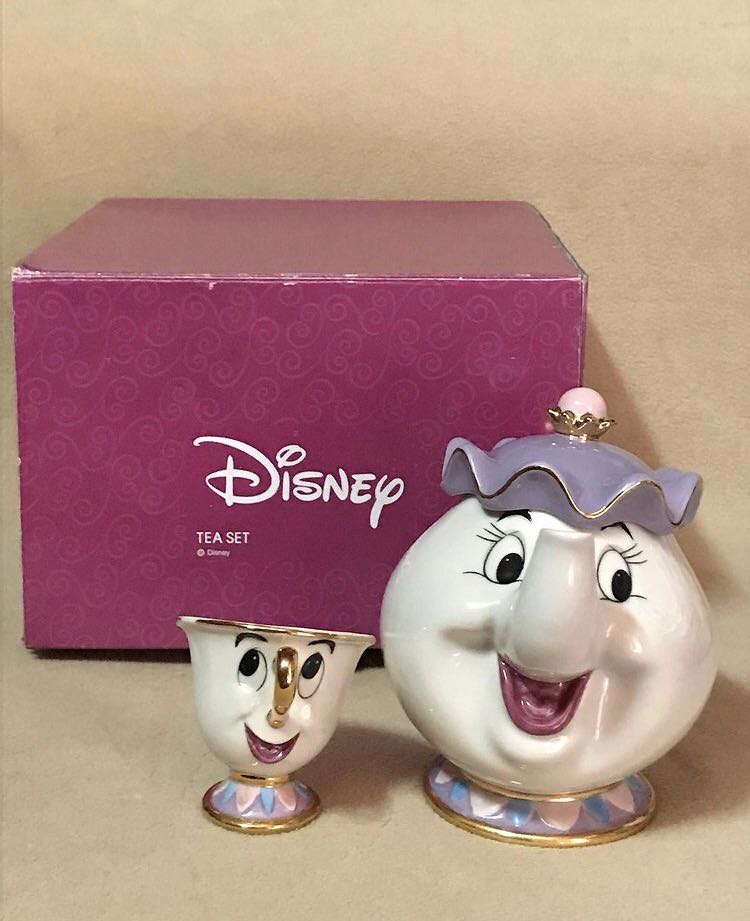 Disney's Mrs. Potts & Chip Teapot & Cup Set, Furniture & Home Living ...