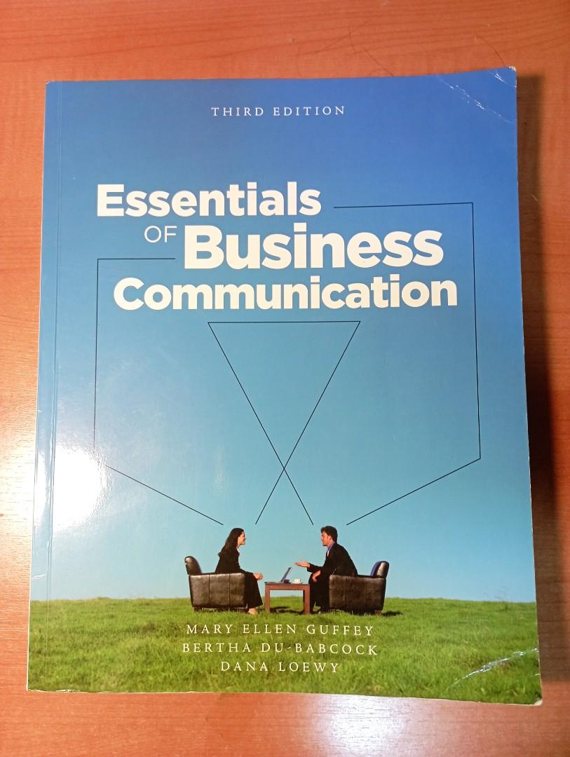 Essentials of Business Communication Textbook Third Edition, Hobbies ...