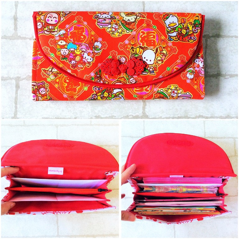 FLAP Ang Bao Organizer | Pouch for Red Packets | Flap Organiser 50 Red ...