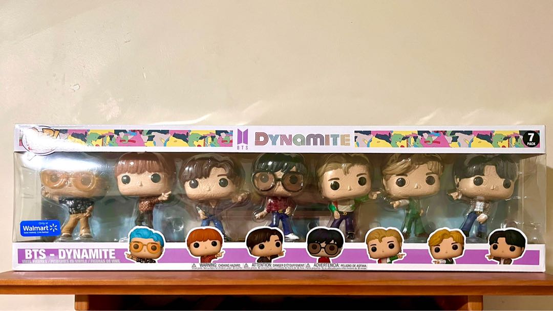 Funko Pop Rocks BTS Dynamite Set of 7 (Walmart Exclusive), Hobbies ...