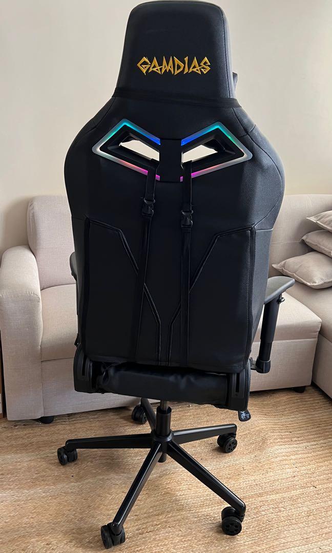 Gamdias E1 L RGB Black Gaming Chair, Furniture & Home Living, Furniture ...