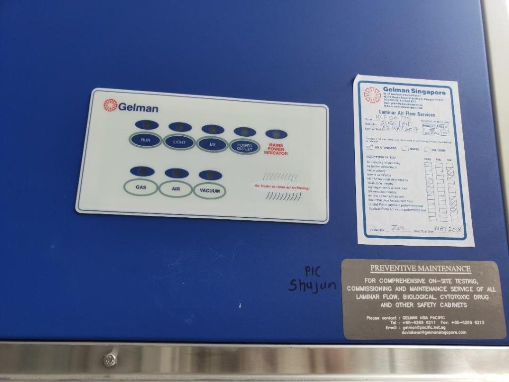 Gelman Laminar Flow Work Station for sale @$1,000 each (AAR739 ...