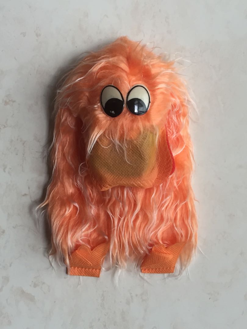 By mail : Hand puppet long orange furry duck duckie, Hobbies & Toys ...