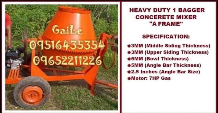 Heavy Duty 1 Bagger Concrete Mixer "A Frame", Commercial & Industrial ...