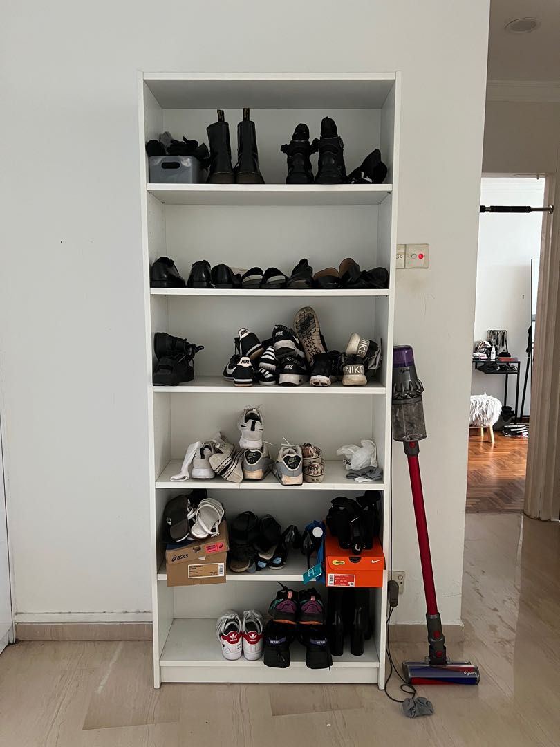 IKEA BILLY rack in white, Furniture & Home Living, Furniture, Shelves ...