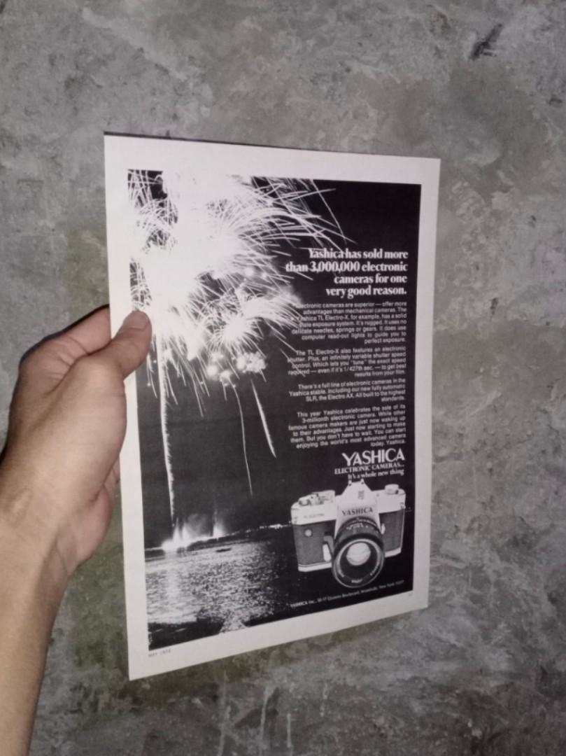 Iklan Jadul Kamera Yashica, Antik, Pajangan di Carousell