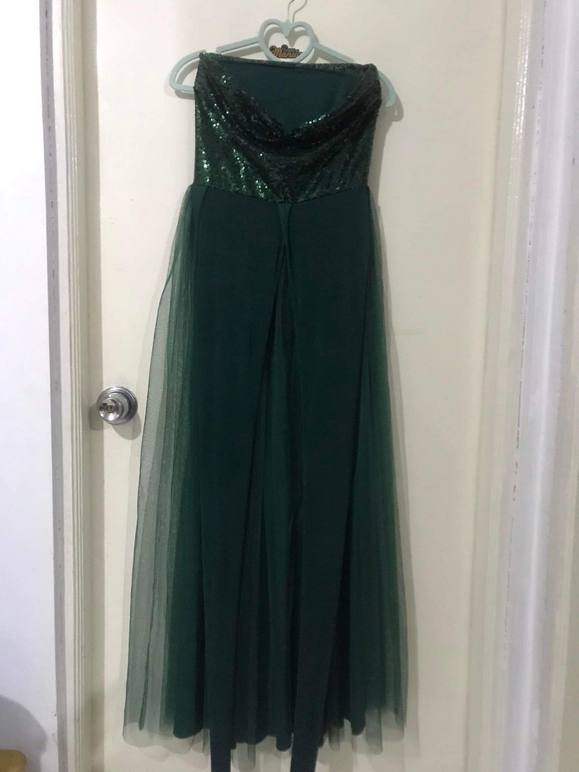 Infinity gown with tulle (Green), Women's Fashion, Dresses & Sets ...