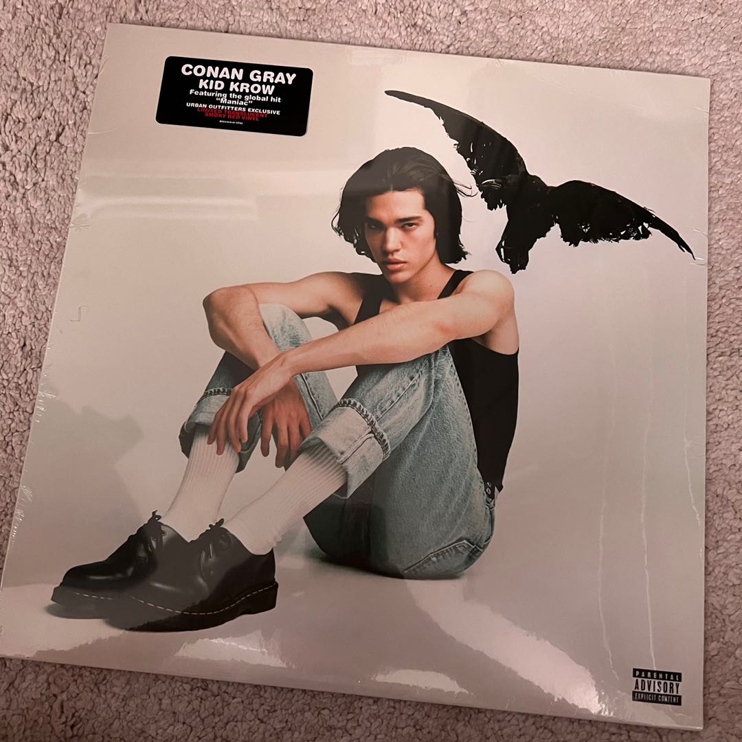 INSTOCK Conan Gray - Kid Krow (UO Exclusive Red Vinyl), Hobbies & Toys ...