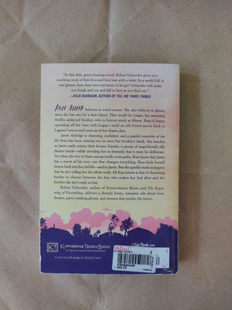 Invisible Ghosts by Robyn Schneider — Preloved Book, Hobbies & Toys ...