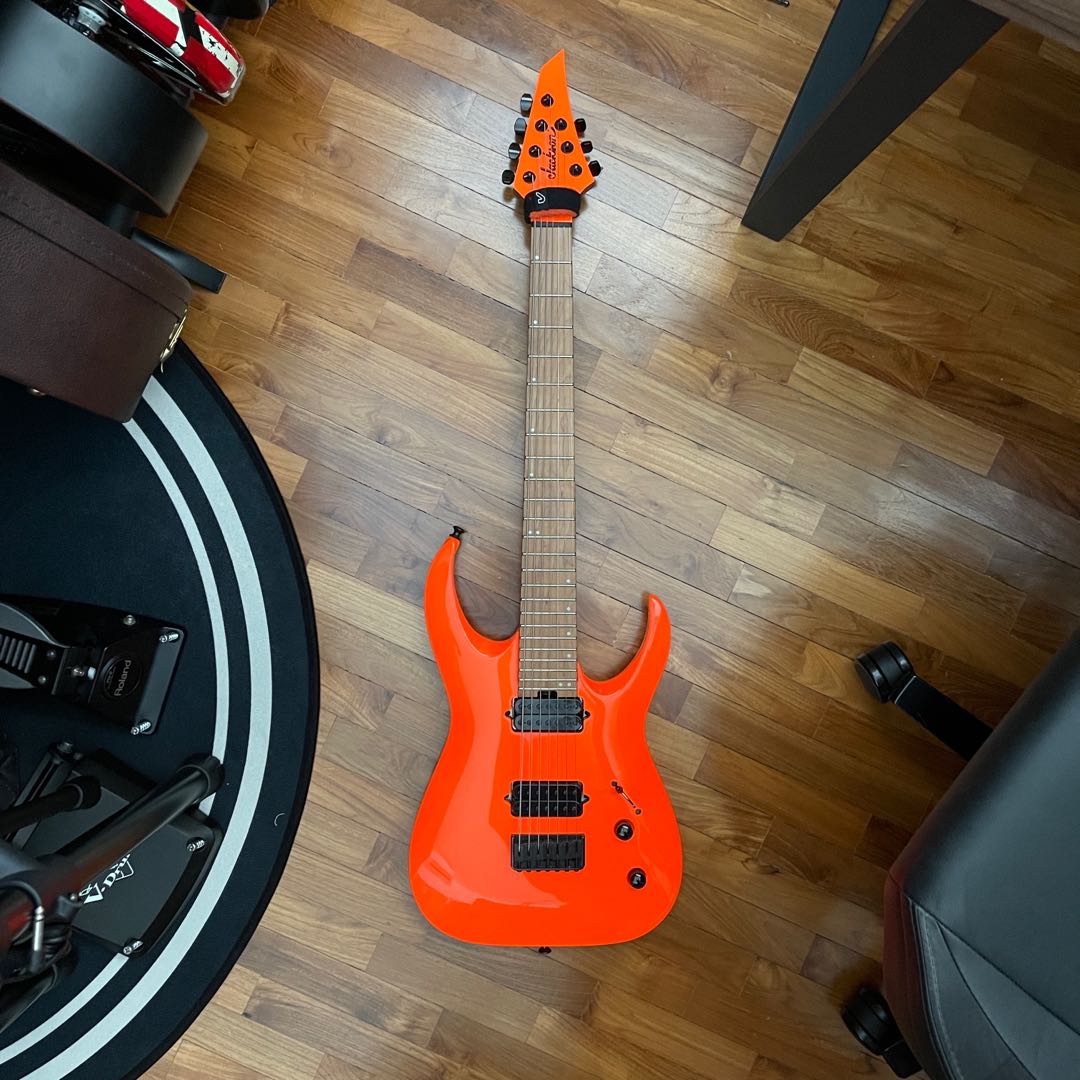 Jackson Pro Series Signature Misha Mansoor Juggernaut HT7 - Neon Orange ...