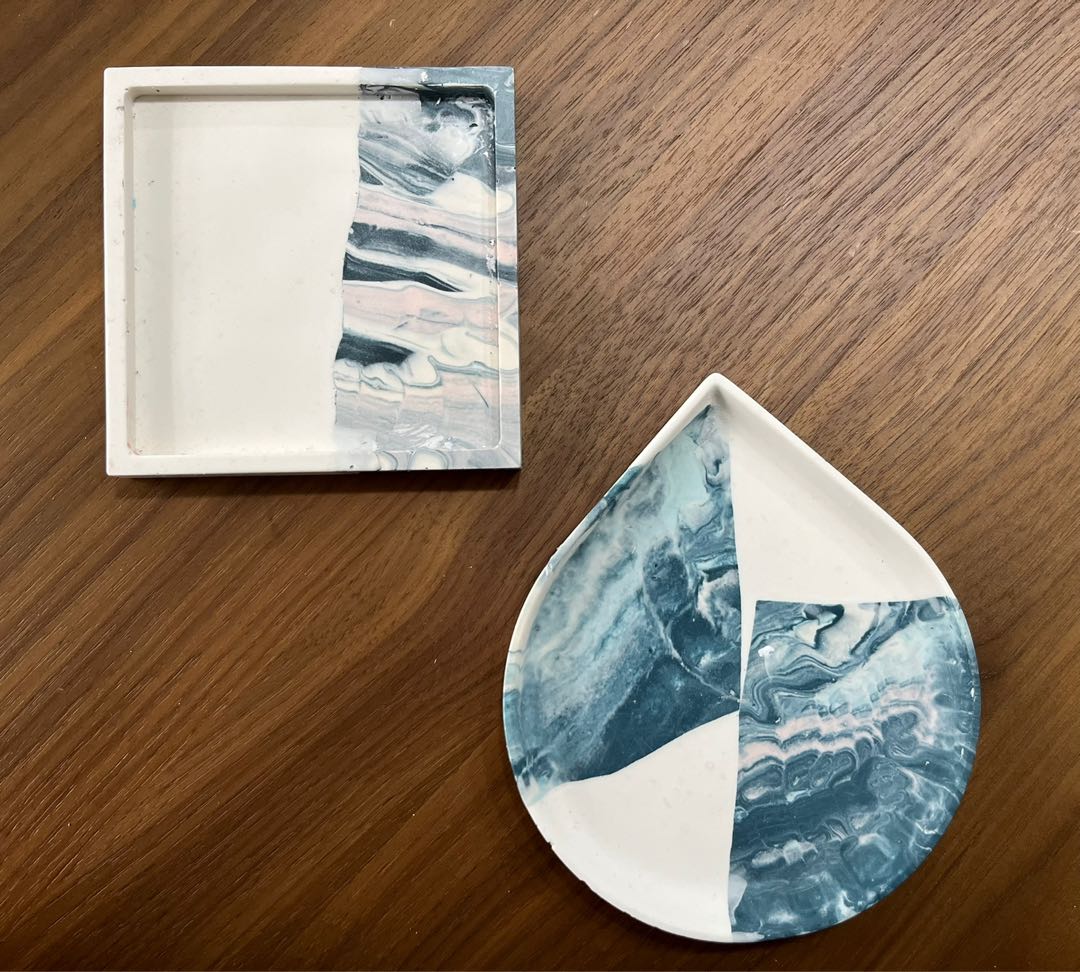 Jesmonite Trays, Hobbies & Toys, Stationery & Craft, Handmade Craft on ...