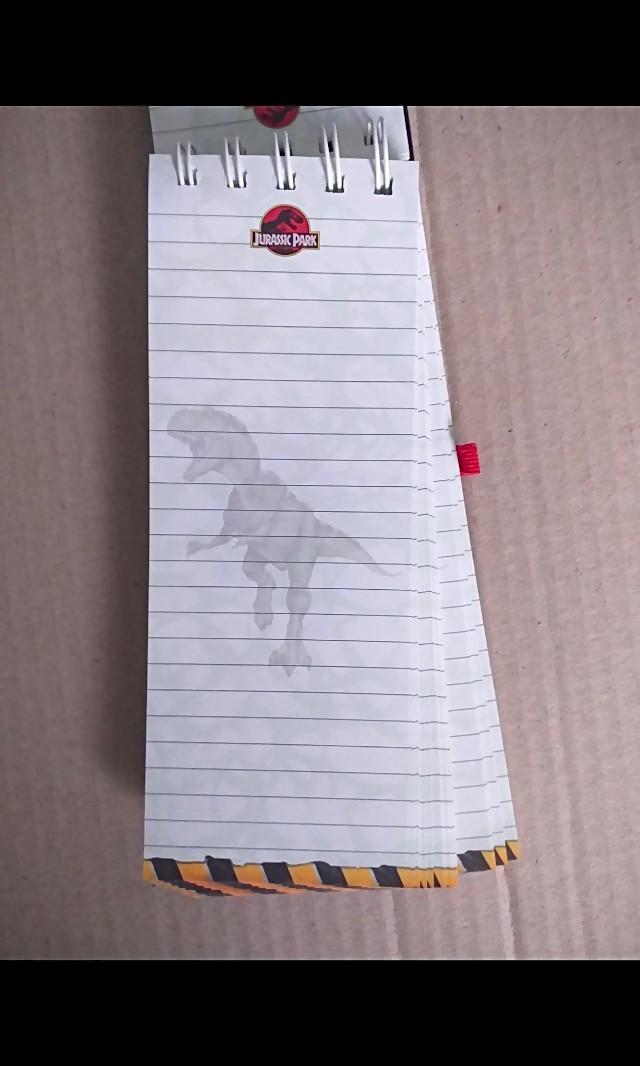 USS Jurassic Park notepad notebook Universal Studios Singapore paper ...