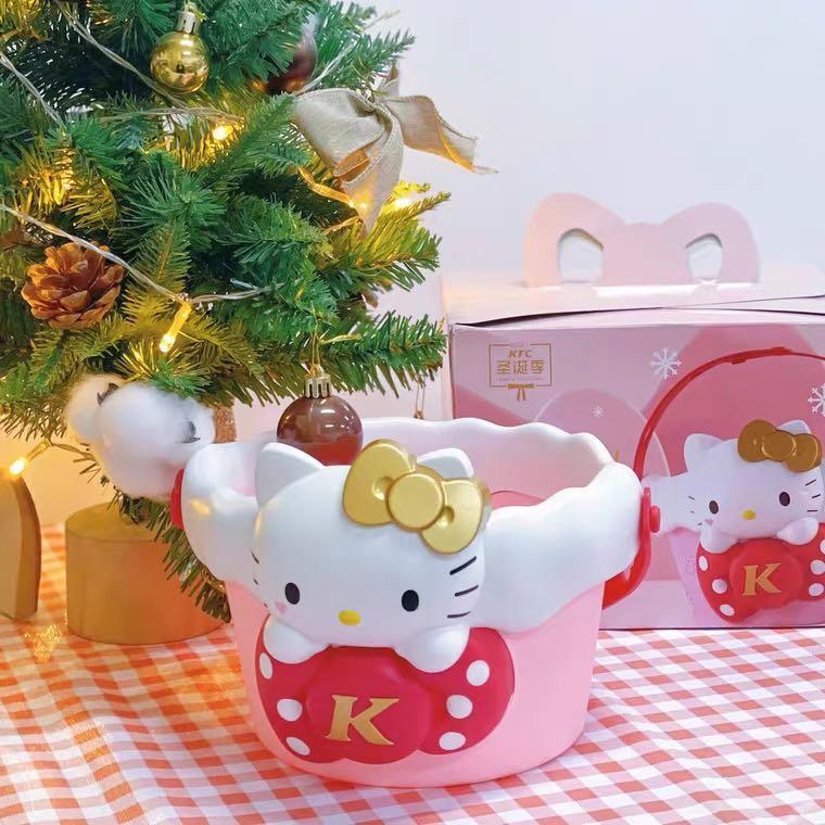 KFC China launches Hello Kitty Fried Chicken Bucket (preorder), Hobbies ...