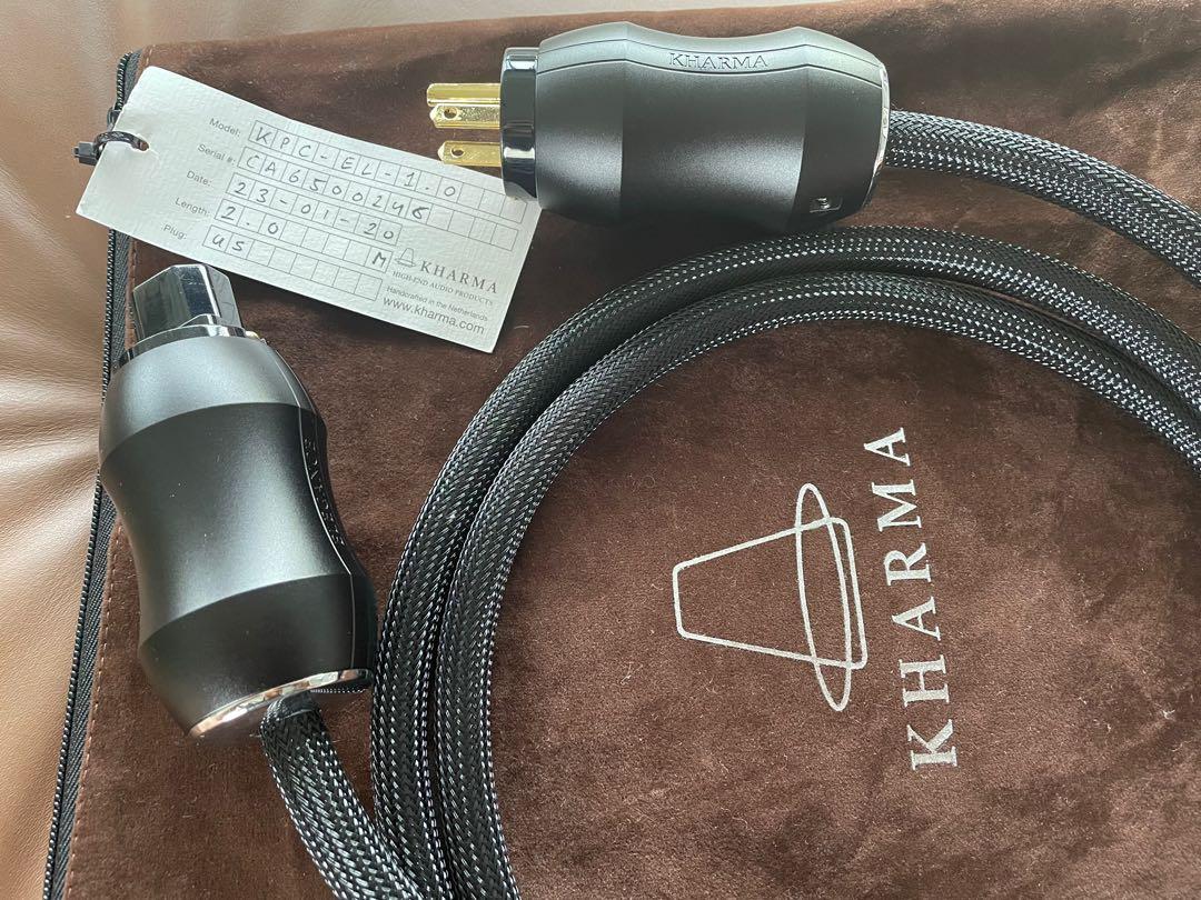 Kharma Elegance power cord 2m, Audio, Other Audio Equipment on Carousell