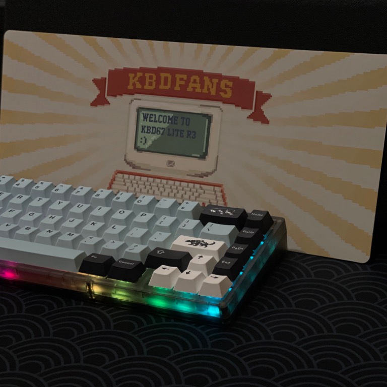 (L+F) KBD67 Lite R3 Mizu Full Custom Mechanical 65% Keyboard RGB Gasket ...