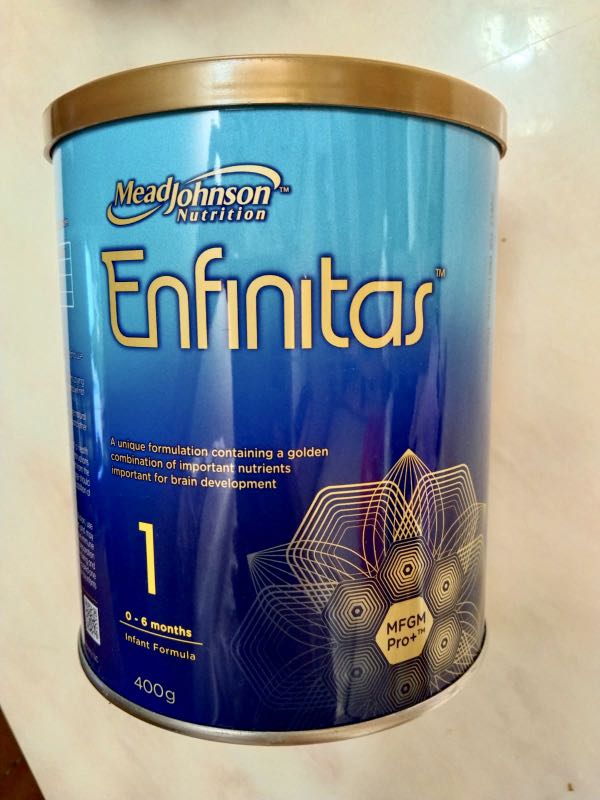 美贊臣 Enfinitas 1 400g, 兒童＆孕婦用品, 護理及餵哺, 護理及餵哺 - 母乳及奶瓶 - Carousell