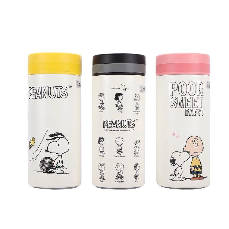 MINISO Snoopy Thermo Flask Water Bottle Stainless Steel 200ml ...