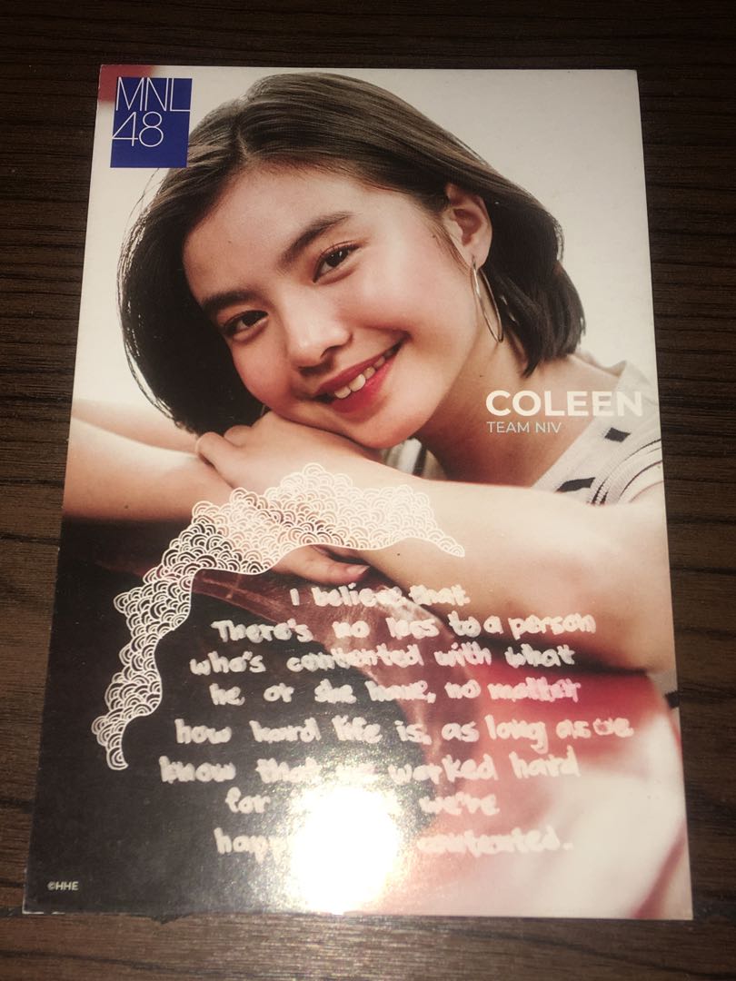 MNL48 First Generation Postcard Coleen, Hobbies & Toys, Memorabilia ...