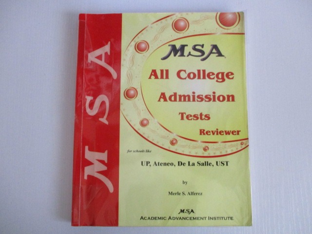 MSA All College Admission Tests Reviewer, Hobbies & Toys, Books ...