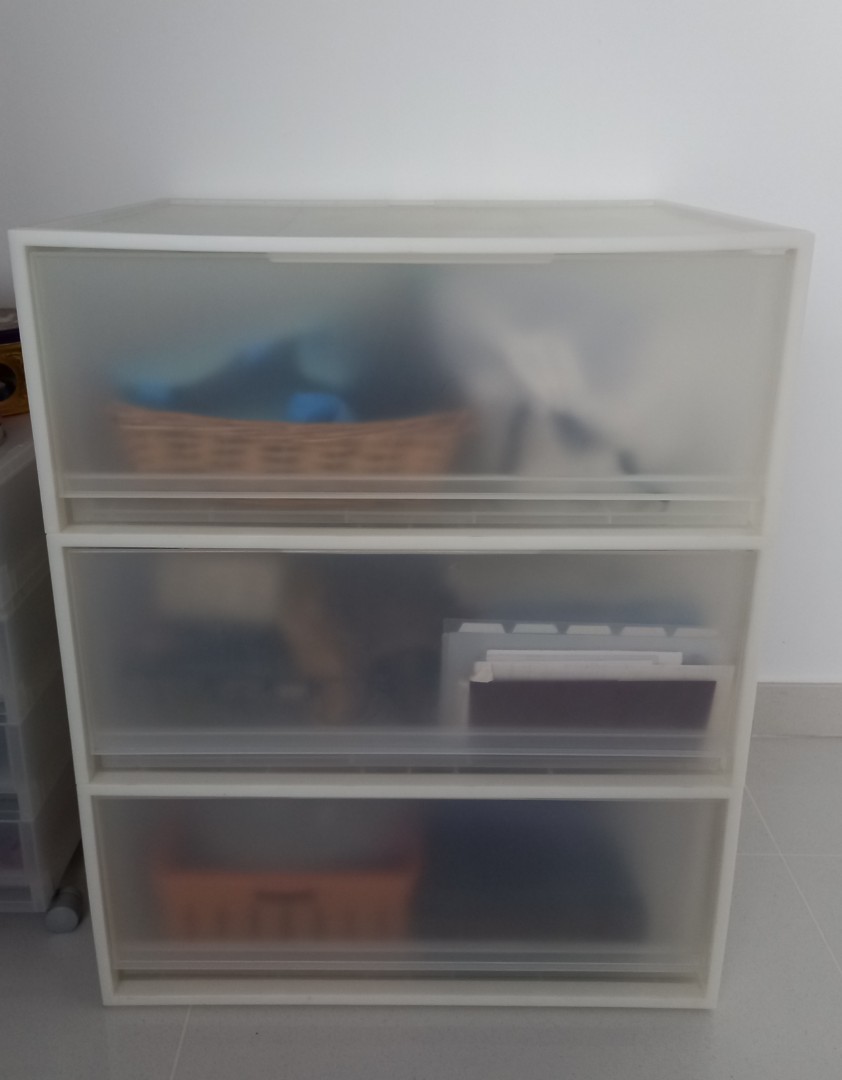 Muji PP storage 3 row drawer, Furniture & Home Living, Furniture ...
