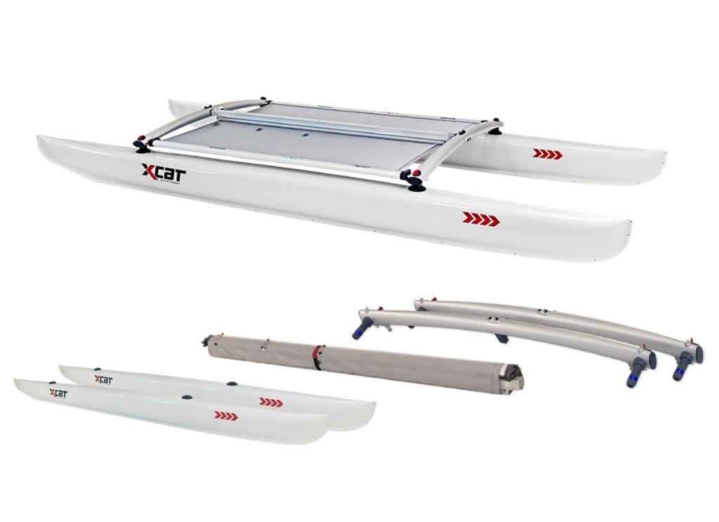 New Xcat Basic Multi-Sport-Catamaran Sailing Rowing SUP Motor X cat, 運動 ...