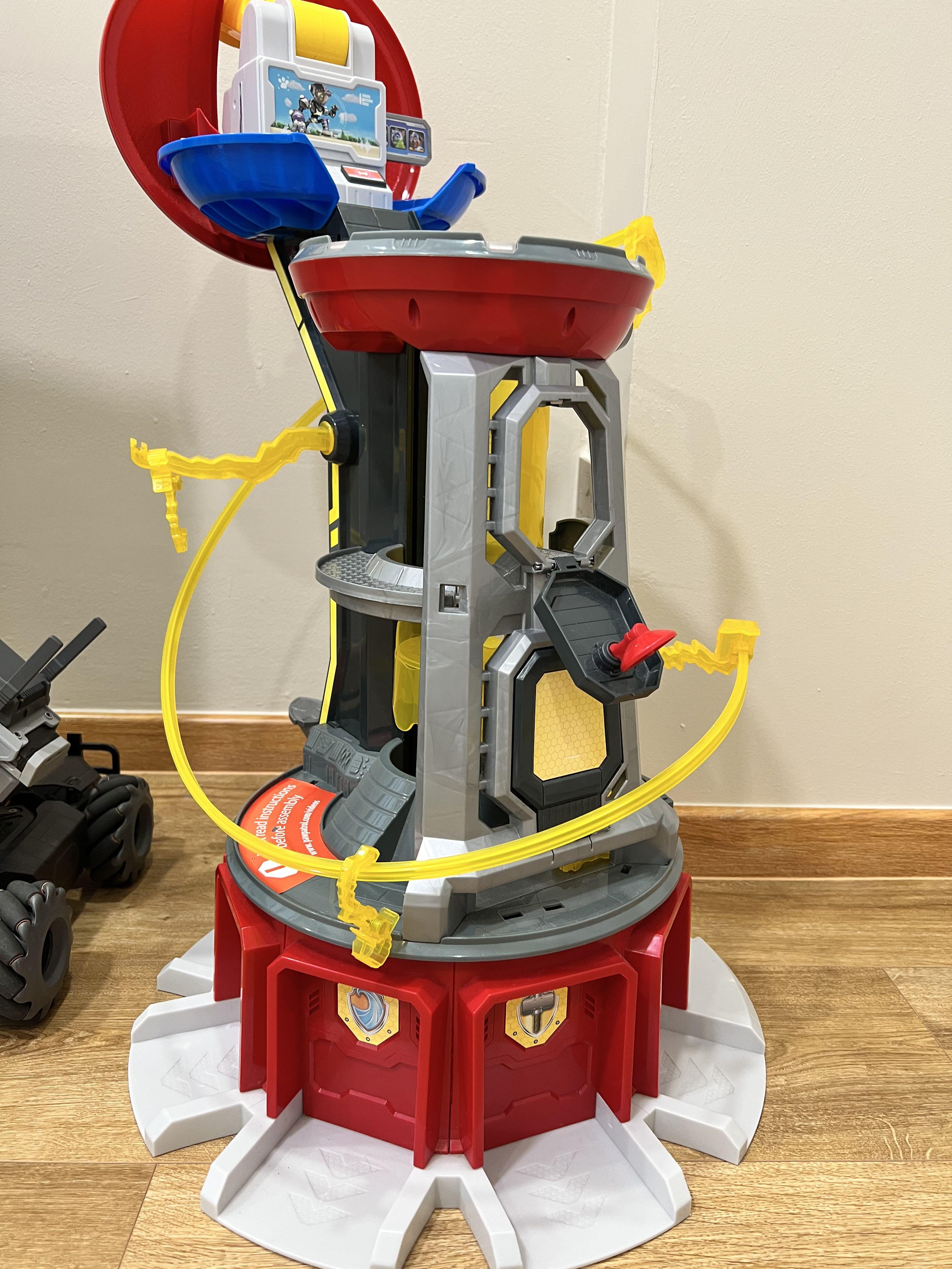 Nickelodeon paw patrol mighty pups lookout tower with lights, Hobbies ...