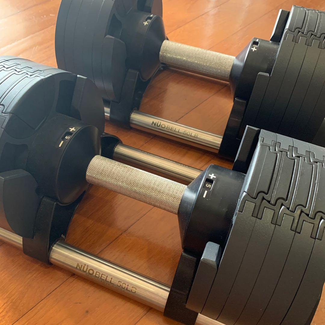 Nuobell adjustable dumbbells, Sports Equipment, Exercise & Fitness ...