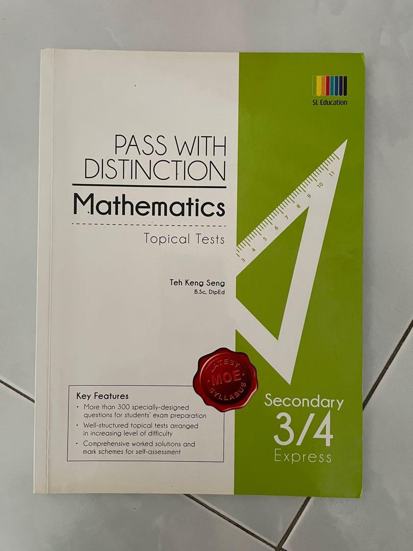 Pass With Distinction Mathematics Topical Test, Hobbies & Toys, Books ...