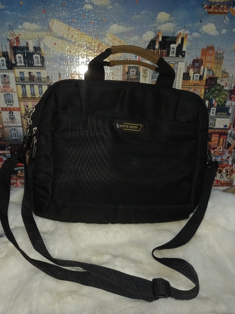 Pierre Cardin Briefcase Messenger Laptop Document Bag, Men's Fashion ...