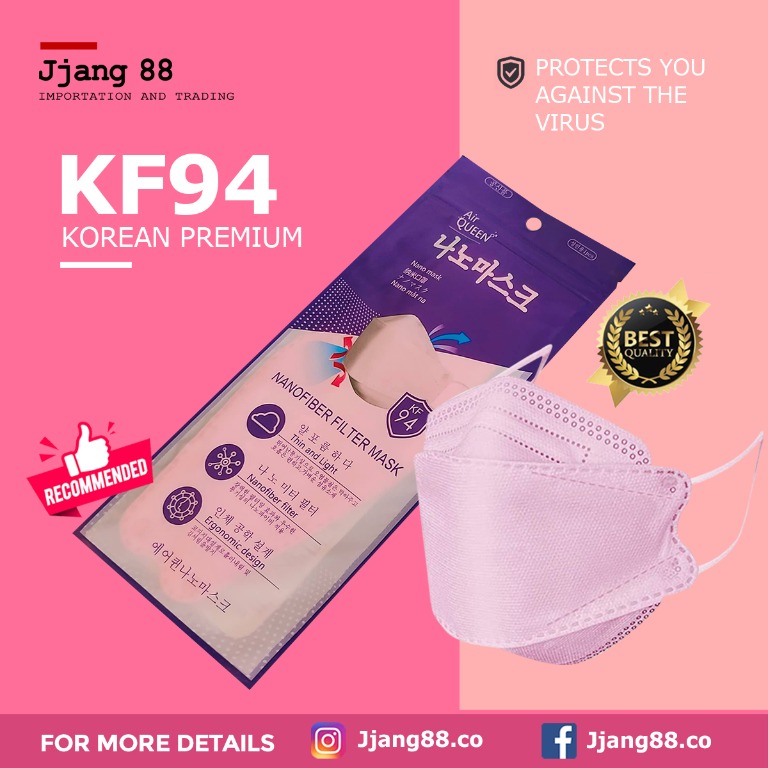 PINK KF94, Health & Nutrition, Face Masks & Face Shields on Carousell
