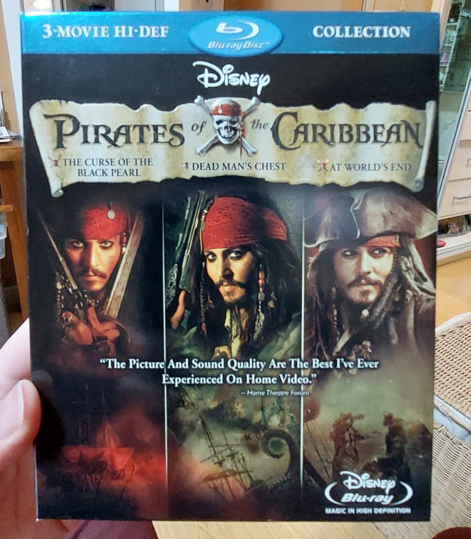 Pirates of the Caribbean 1-3 Blu Ray Box Set, Hobbies & Toys, Music ...