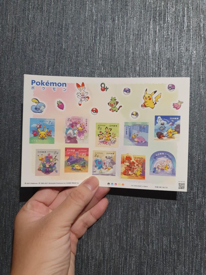 Pokemon TCG Card JP Post x Pokemon 4 Seasons Themed Stamp Sheet of 10 ...
