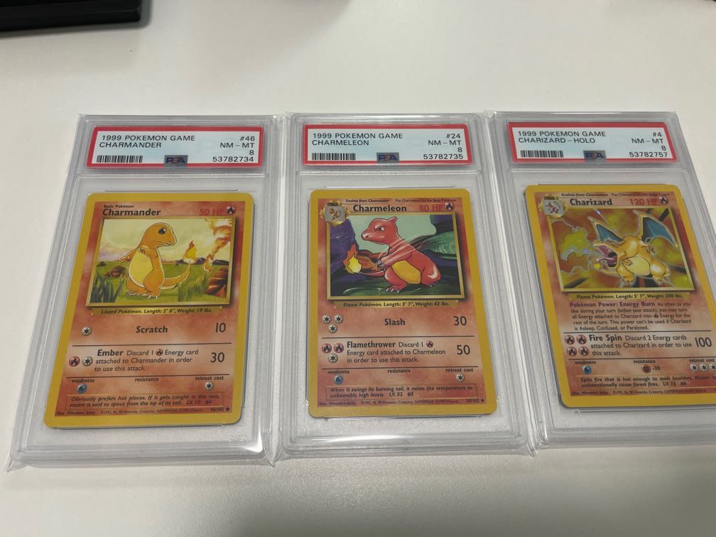 Pokémon Base Charizard psa 8 Evo set, Hobbies & Toys, Toys & Games on ...