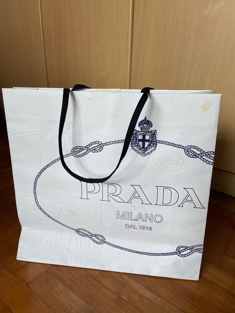 Prada Paper bag, Women's Fashion, Bags & Wallets, Tote Bags on Carousell