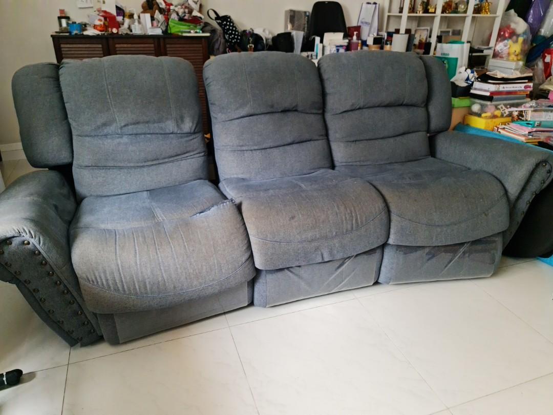 Preloved recliner sofa, Furniture & Home Living, Furniture, Sofas on ...