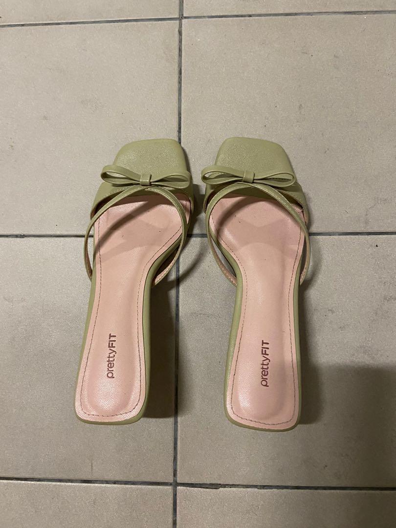 Pretty fit Apple green heels, Women's Fashion, Footwear, Heels on Carousell