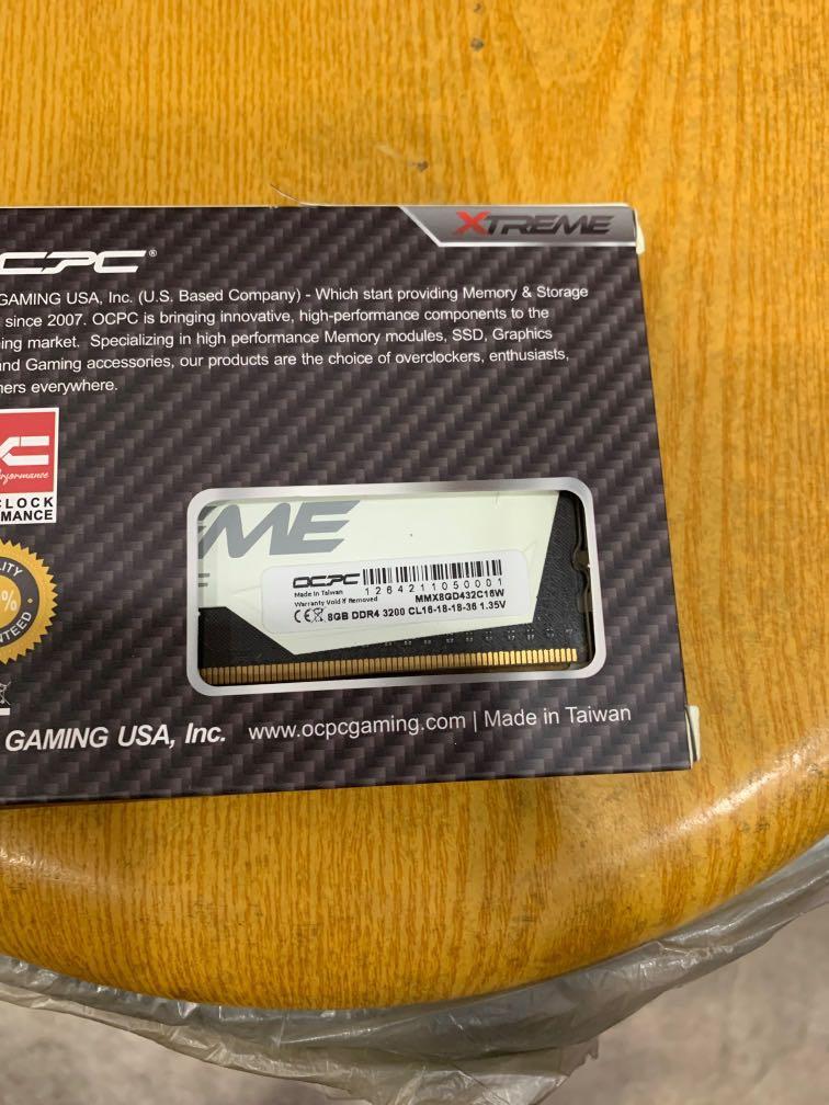 Ram 8gb 3200mhz OCPC lifetime warranty, Computers & Tech, Desktops on ...