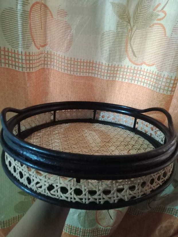 Rattan Solihiya Tray / Solihiya food tray, Furniture & Home Living ...