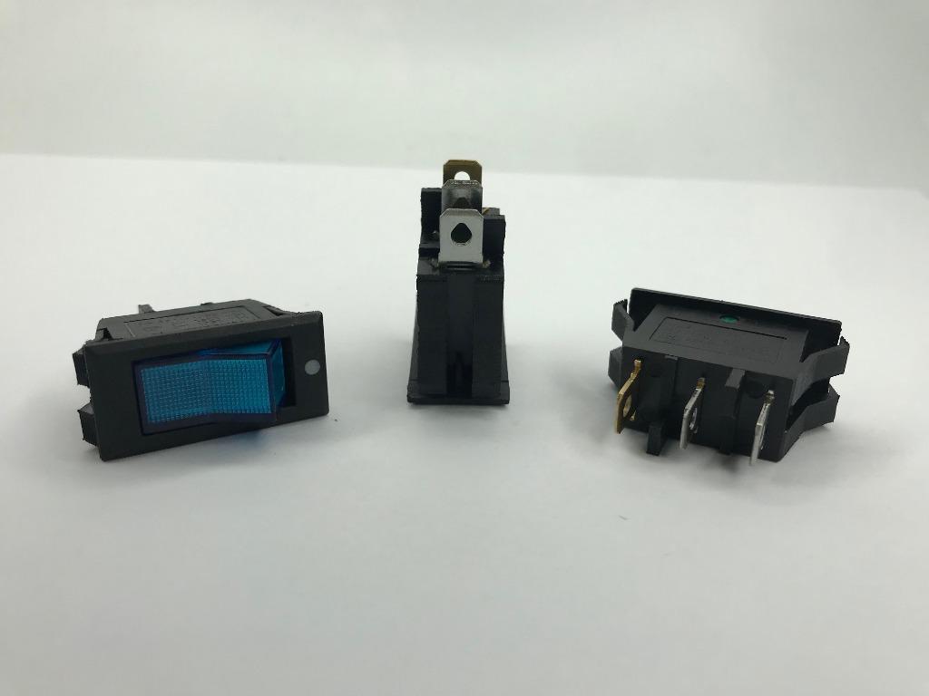 ROCKER SWITCH T-85 2-WAY ON-OFF 3-PIN, 10A 250V AC, 15A 125V AC, 10A ...