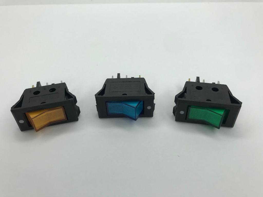 ROCKER SWITCH T-85 2-WAY ON-OFF 3-PIN, 10A 250V AC, 15A 125V AC, 10A ...