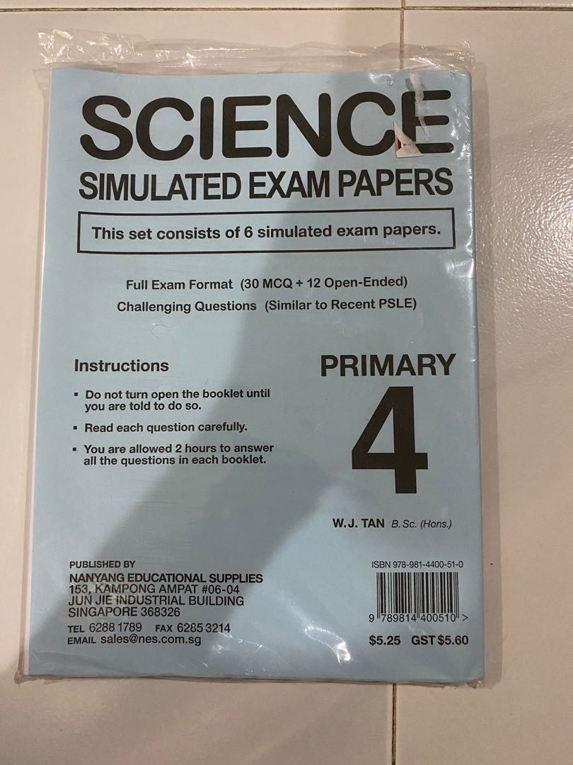 Science Revision Papers for Primary 4, Hobbies & Toys, Books ...