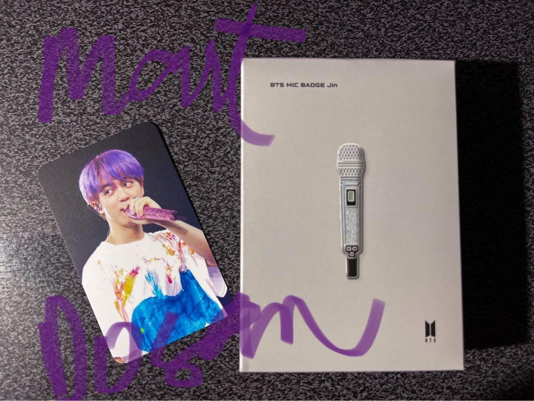 Secured BTS Jungkook/ JK Mic Badge, V, Jimin, and Jin(Fast ETA ...