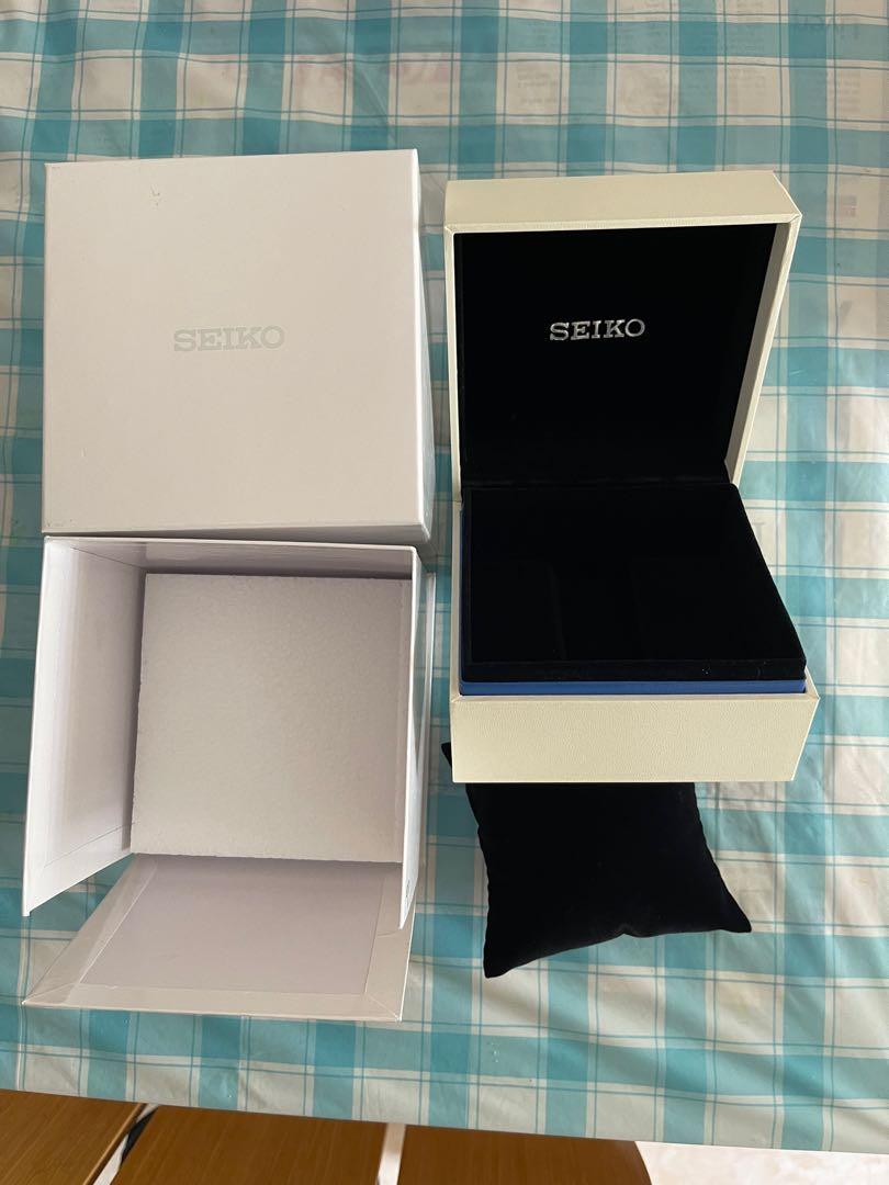 Seiko watch empty boxes, Luxury, Watches on Carousell
