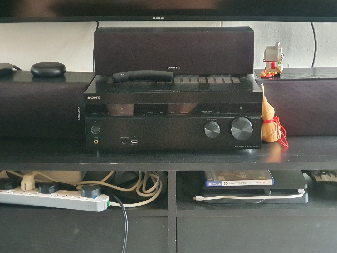 Sony AV receiver STR-DH770 with Onkyo 7.1 home theater system, Audio ...