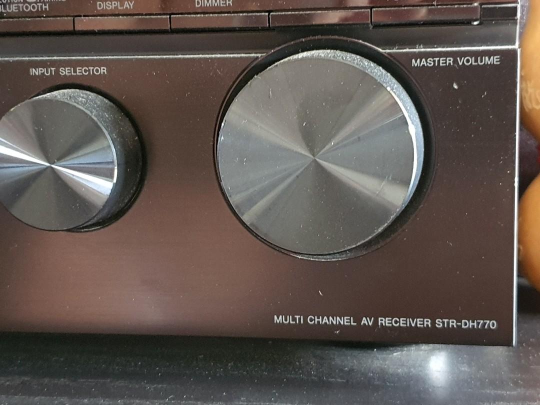 Sony AV receiver STR-DH770 with Onkyo 7.1 home theater system, Audio ...