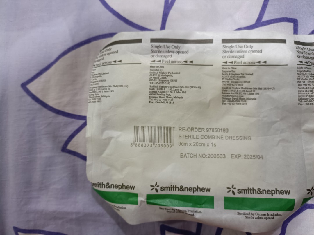 Sterile Combine Dressing, Health & Nutrition, Medical Supplies & Tools ...