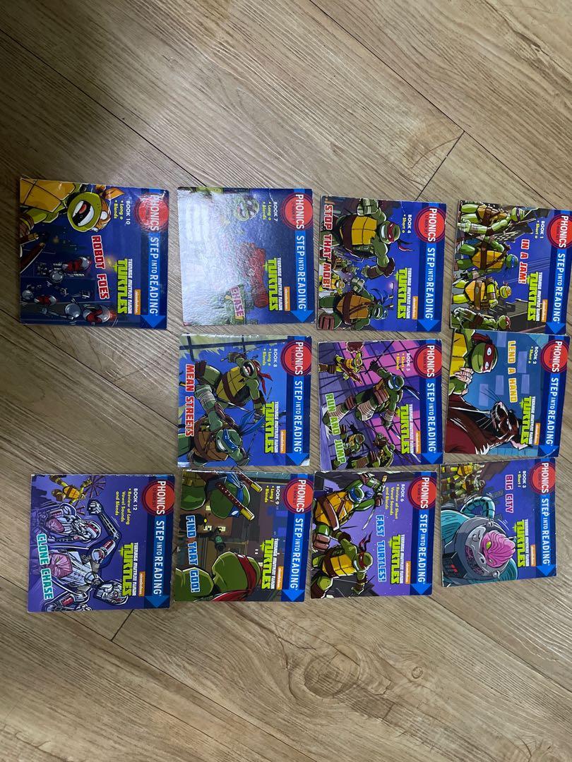 Teenage Mutant Ninja Turtles Phonics( Step into reading) 12 book set ...