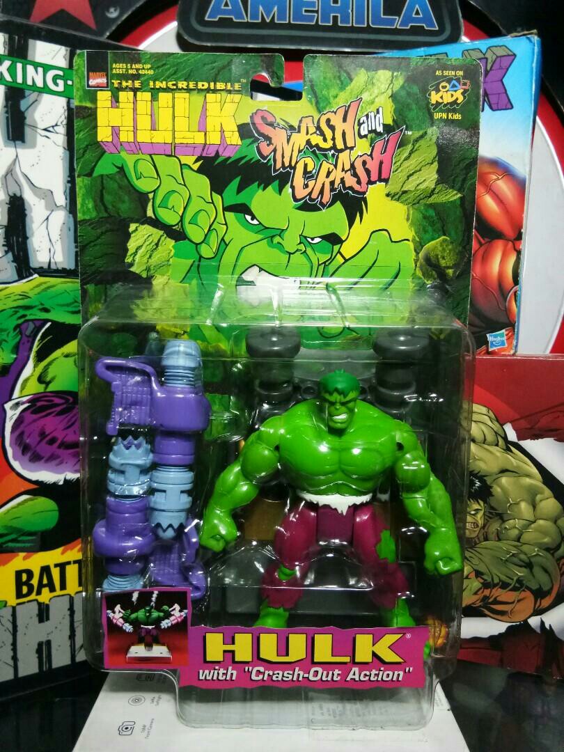 ToyBiz The Incredible Hulk Smash And Crash Hulk With Crash Out 4" Inch ...