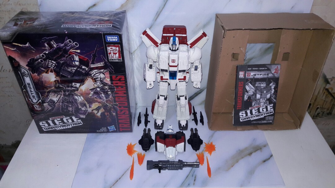 TRANSFORMERS SIEGE JETFIRE COMPLETE BIB, Hobbies & Toys, Collectibles ...