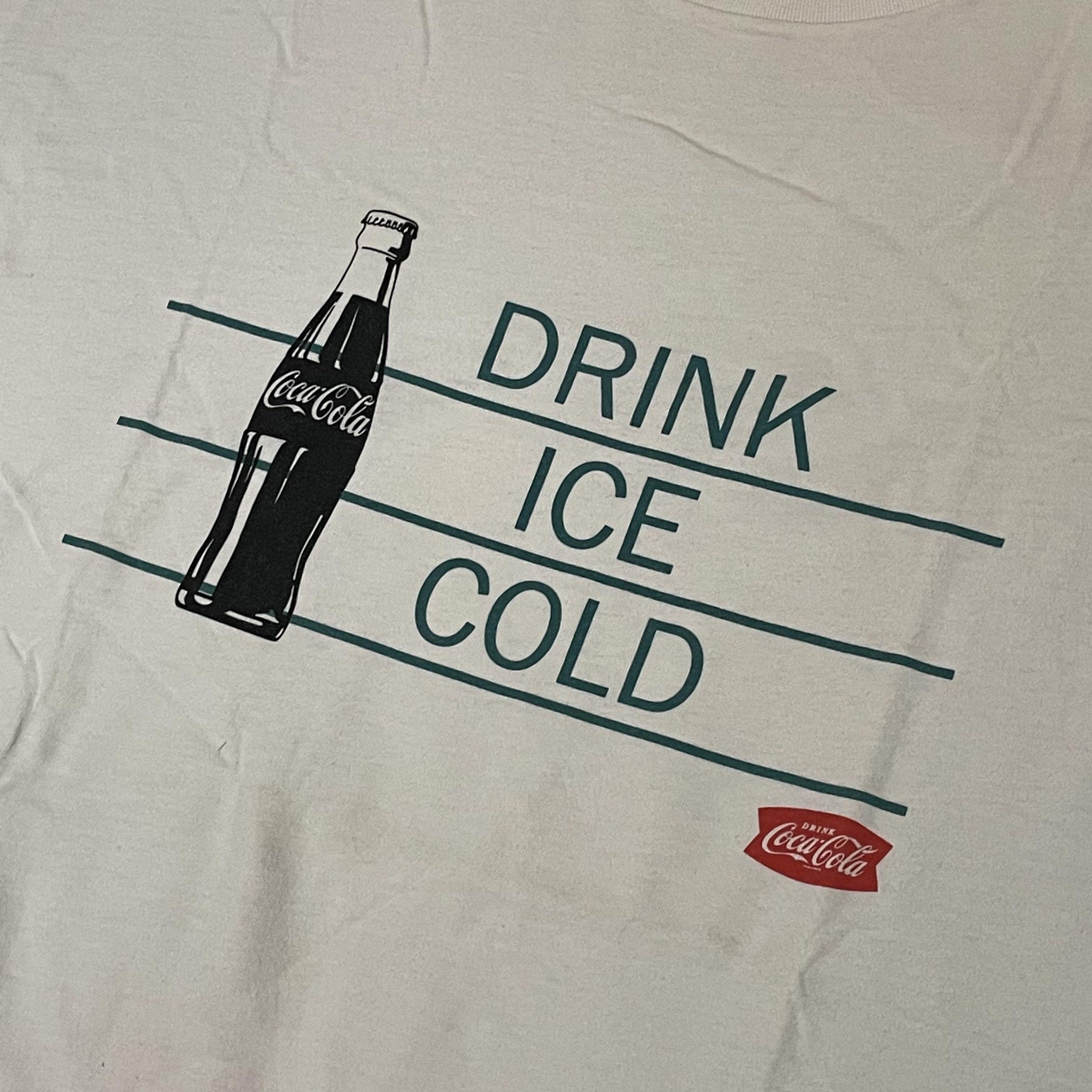 Uniqlo x Coca Cola Drink Ice Cold Shirt, Men's Fashion, Tops & Sets ...